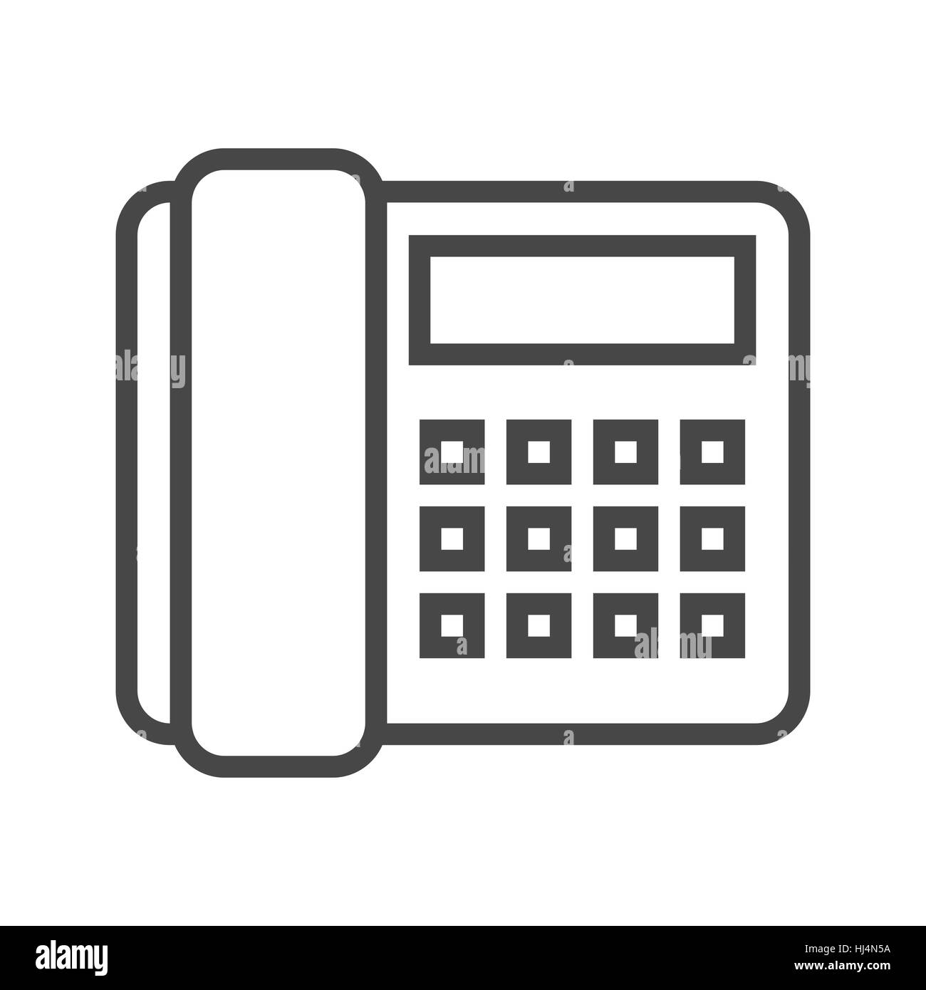 Office Phone Line Icon Stock Vector Image & Art - Alamy