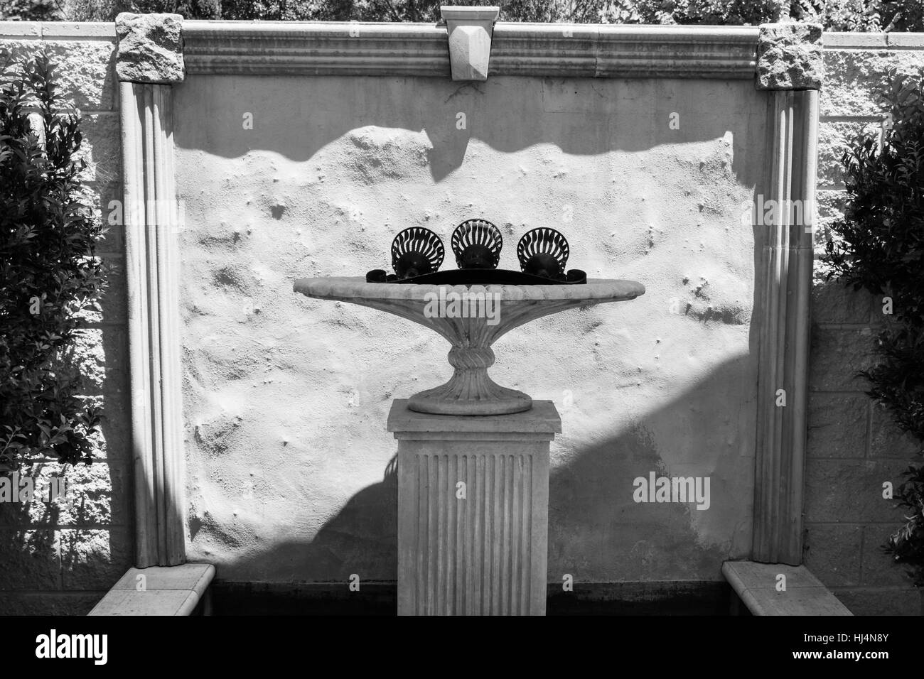 Roman style water feature Stock Photo - Alamy