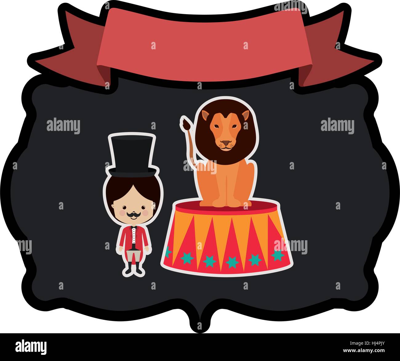 Lion tamer lion funny cartoon Stock Vector Images - Alamy