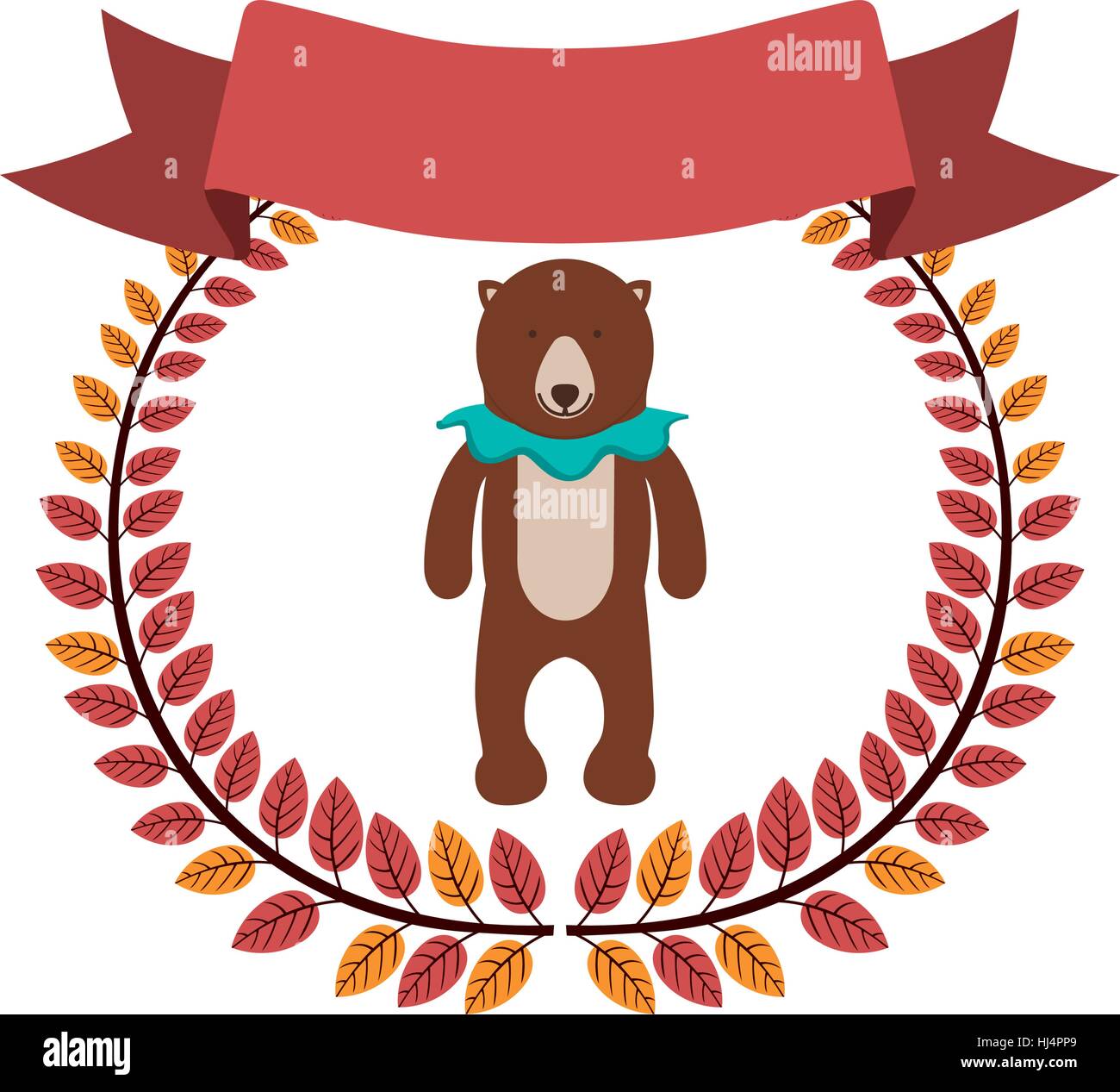 Circus bear cartoon icon vector illustration graphic design Stock ...