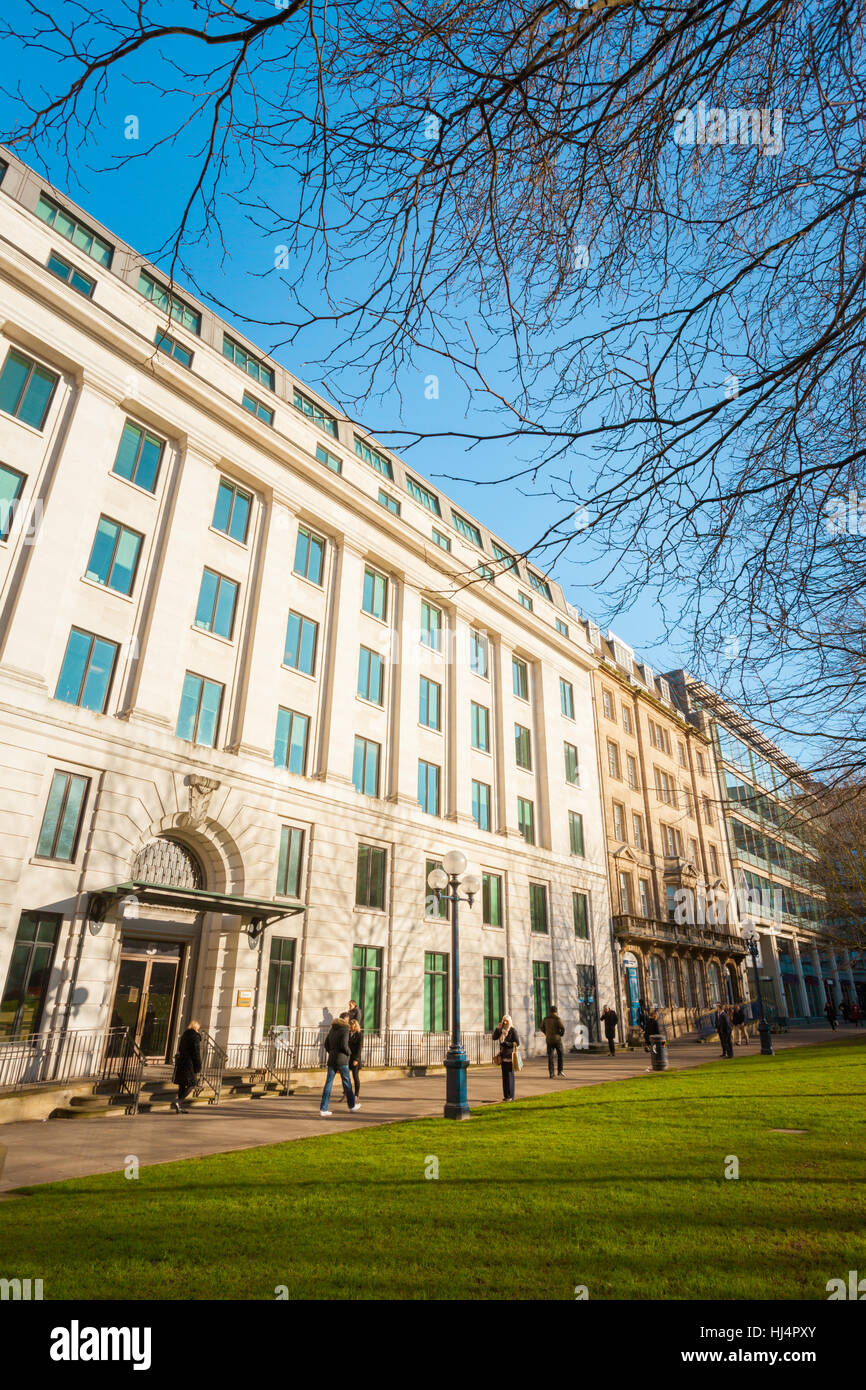Nineteenth century buildings situated in St Philips cathedral square ...