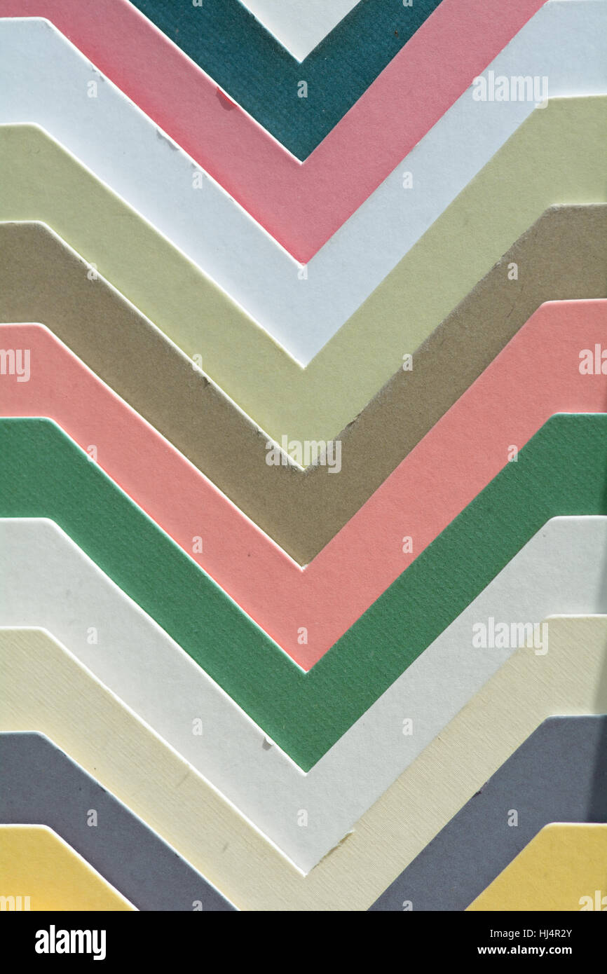 Picture frame mount samples in different colours in art shop Stock ...