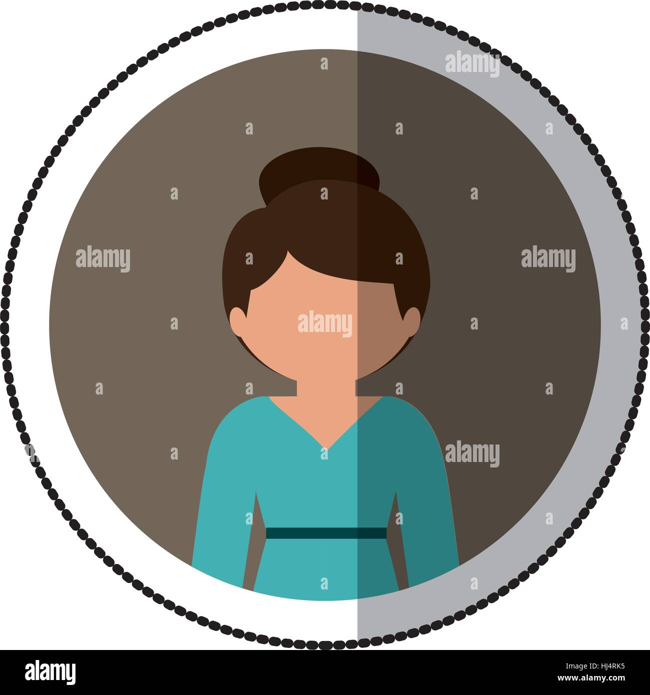 Woman profile pictogram icon vector illustration graphic design Stock ...