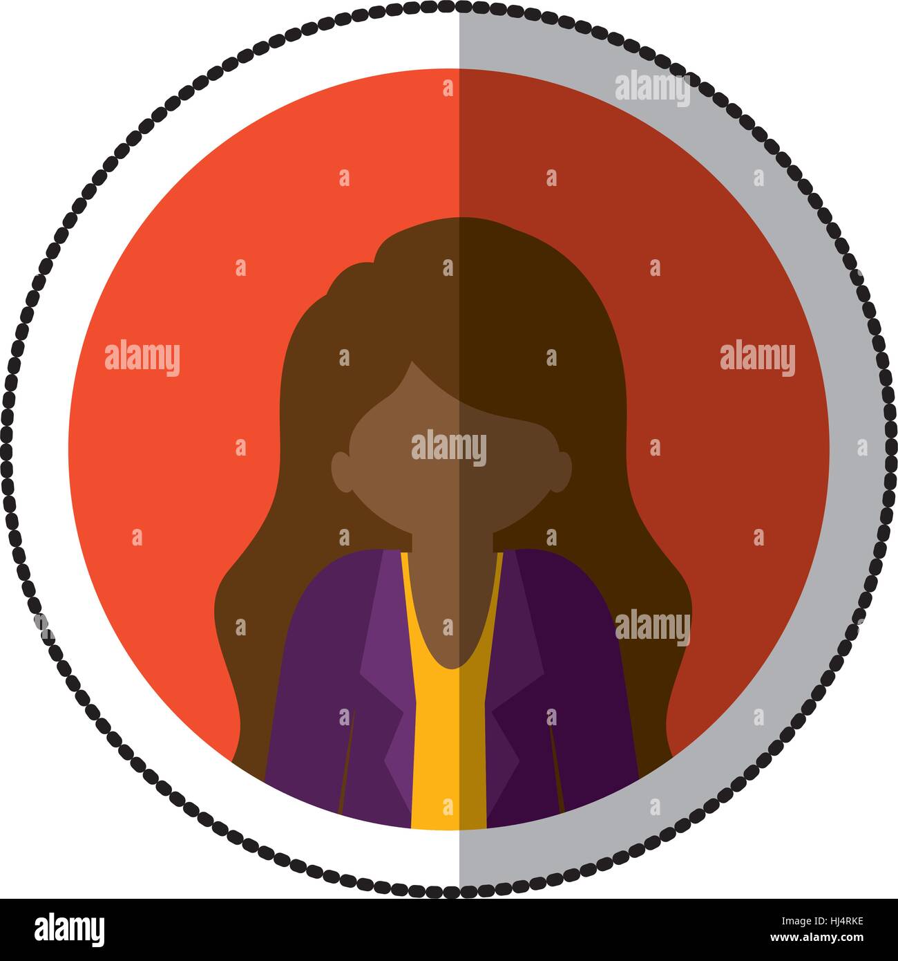 Woman profile pictogram icon vector illustration graphic design Stock ...