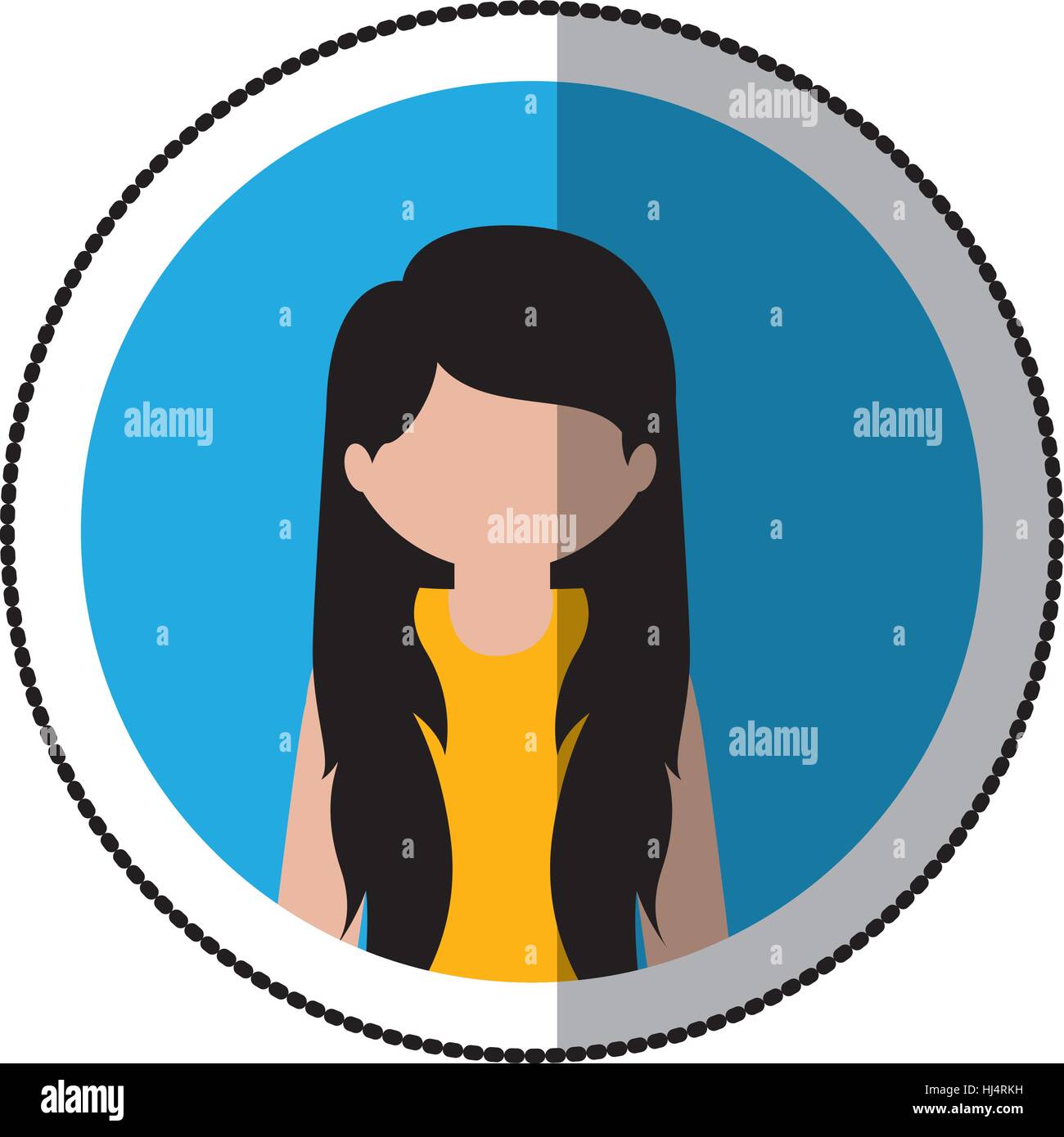 Woman profile pictogram icon vector illustration graphic design Stock ...