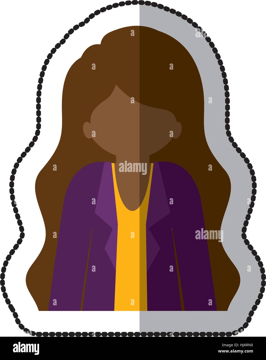Woman profile pictogram icon vector illustration graphic design Stock ...