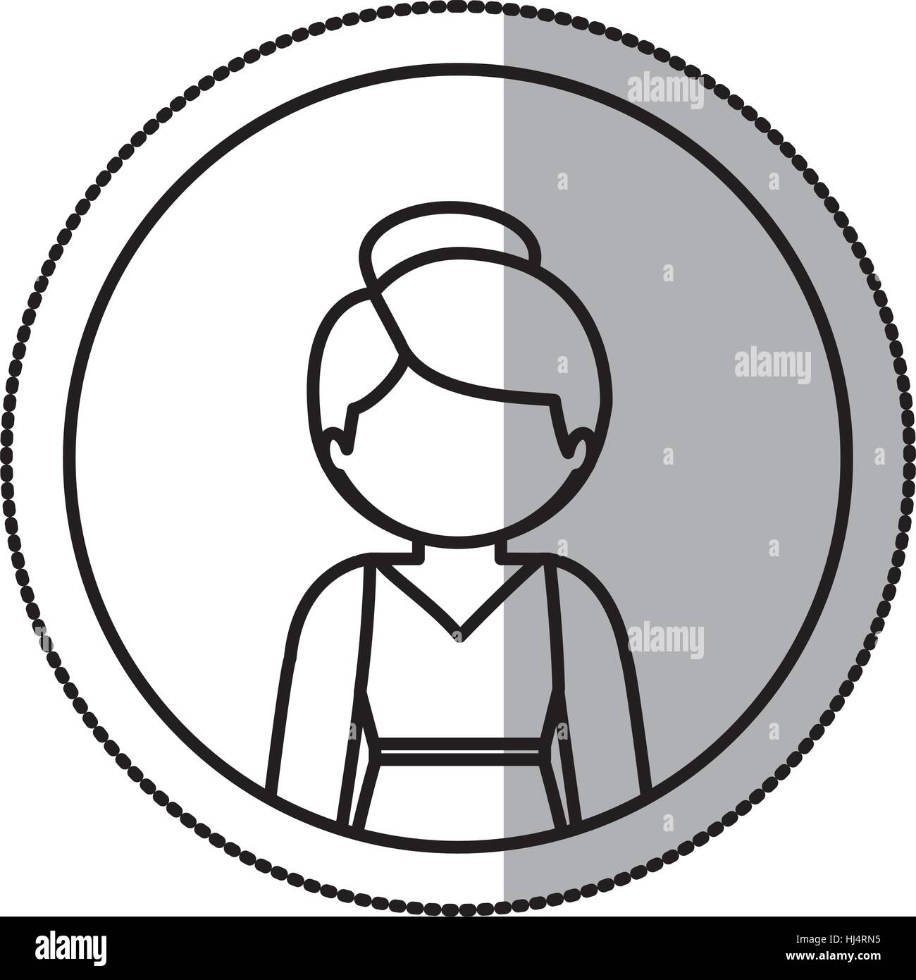 Woman profile pictogram icon vector illustration graphic design Stock ...
