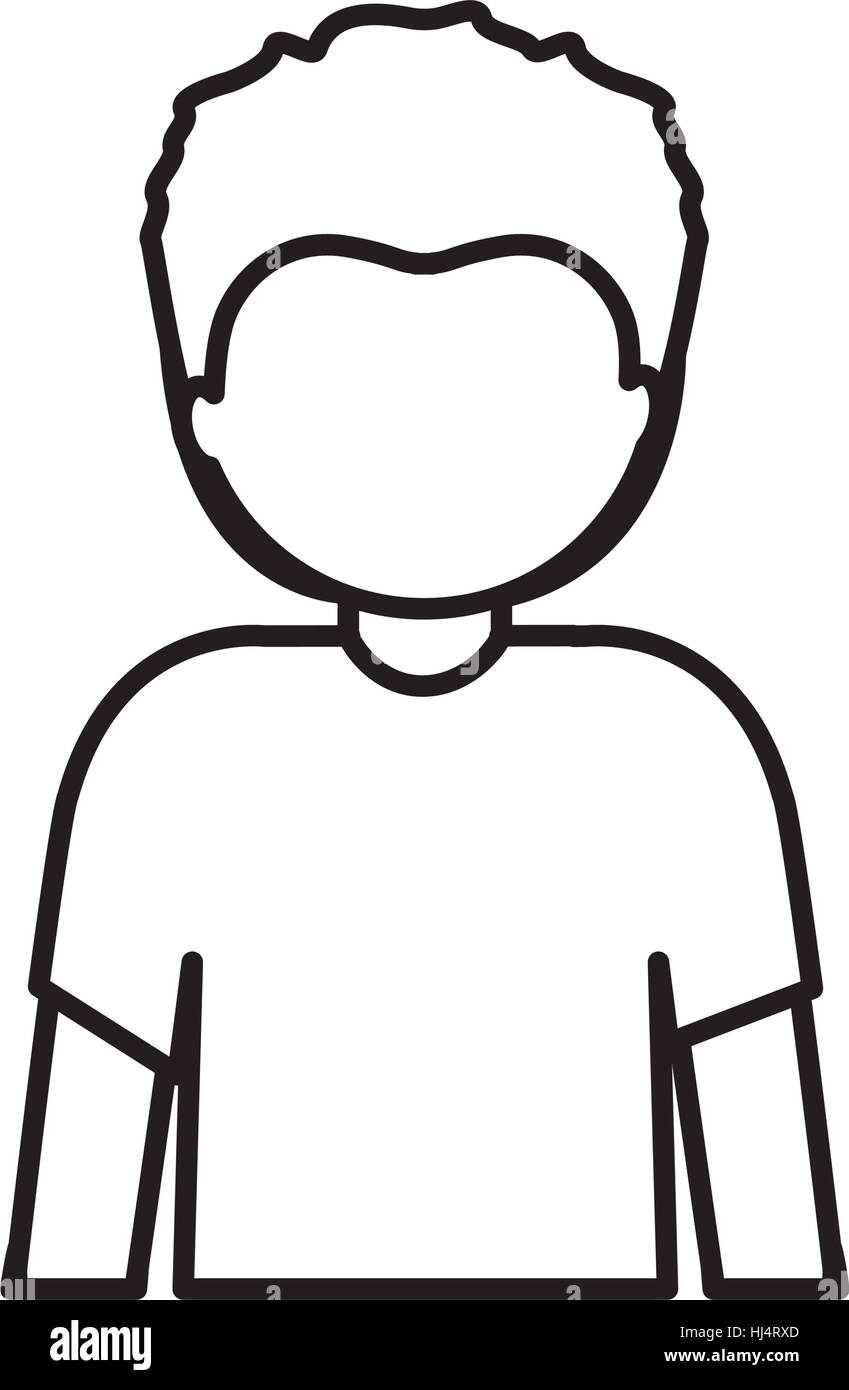Man profile pictogram icon vector illustration graphic design Stock ...