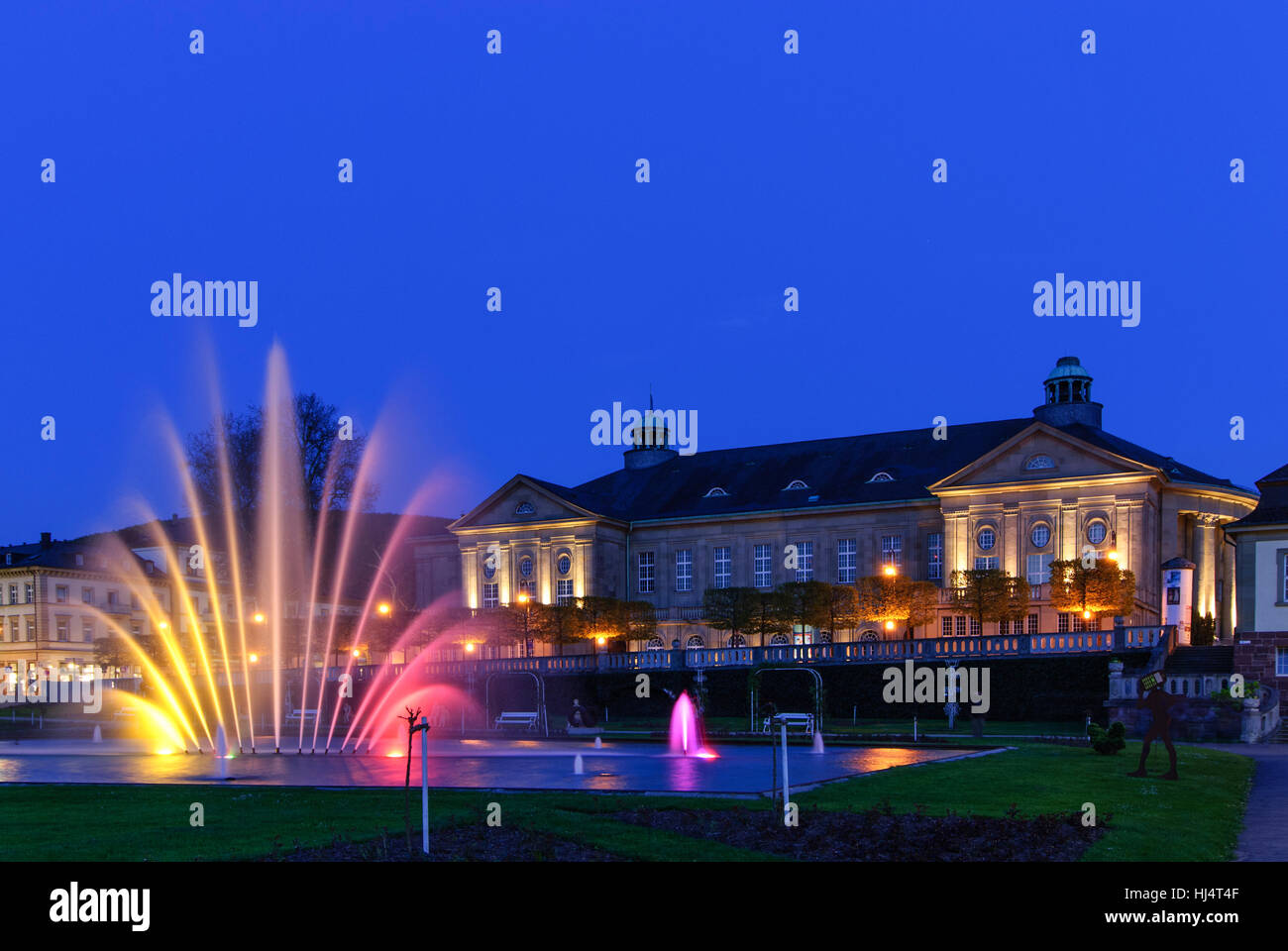 Bad Kissingen: spa garden, Regentenbau, Unterfranken, Lower Franconia ...