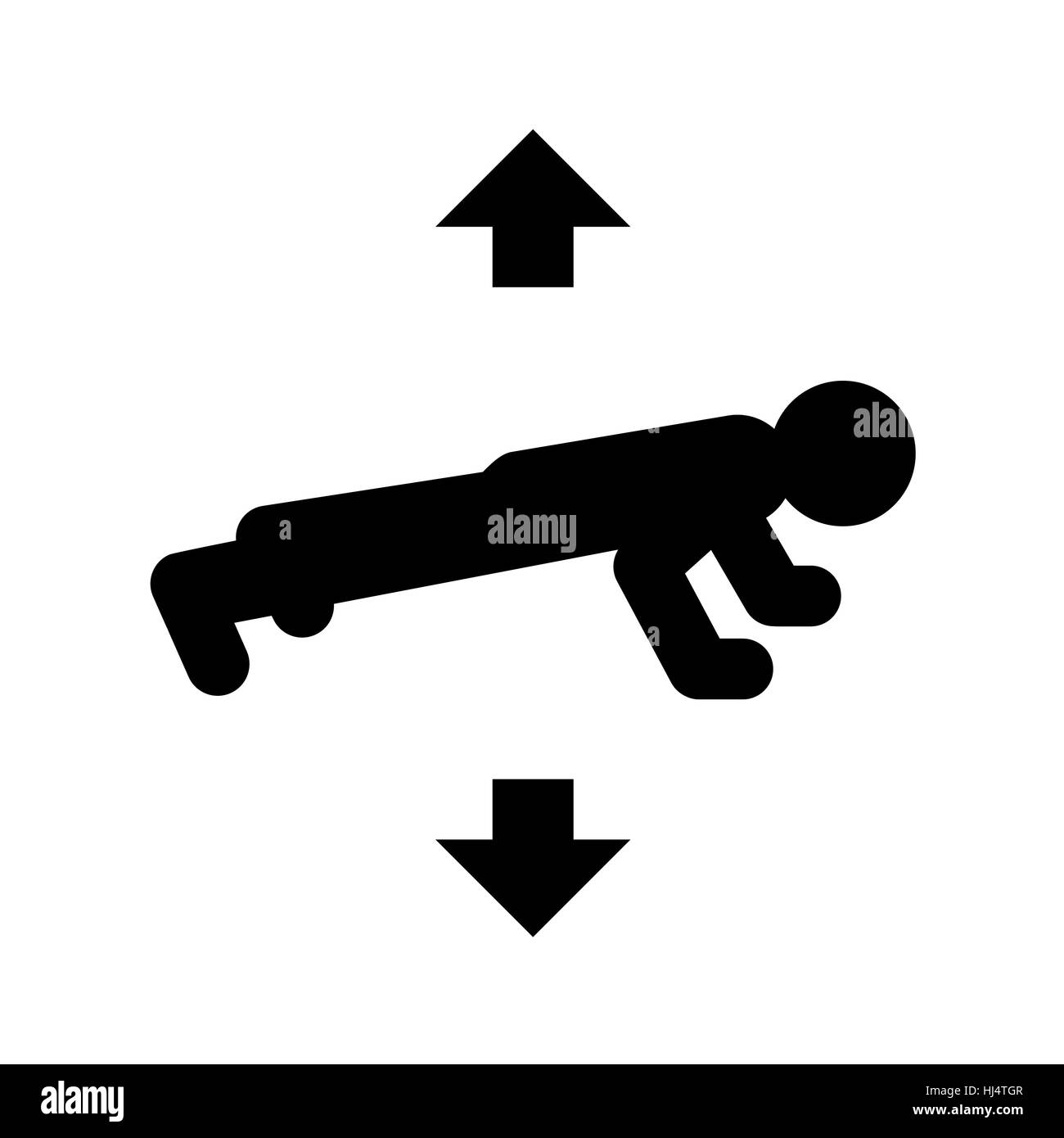 Push ups athlete fitness Cut Out Stock Images & Pictures - Alamy