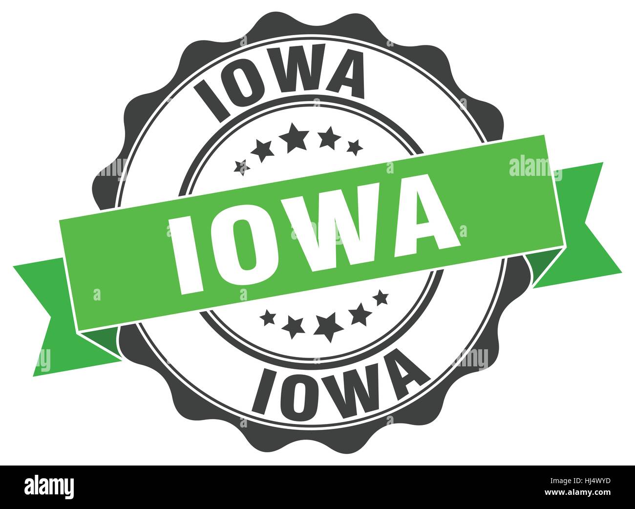 Iowa round ribbon seal Stock Vector Image & Art - Alamy
