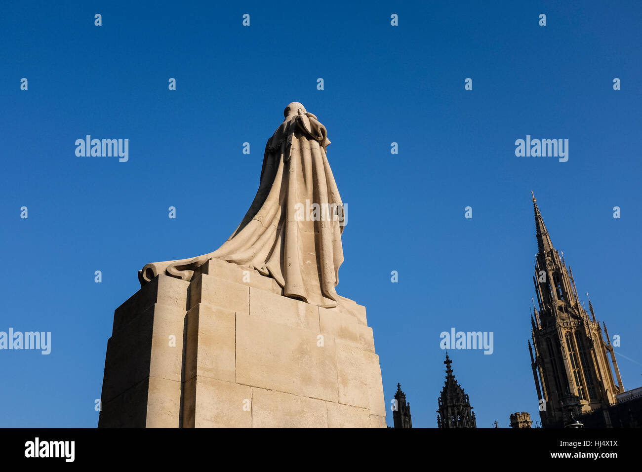 King George V Statue Stock Photo - Alamy