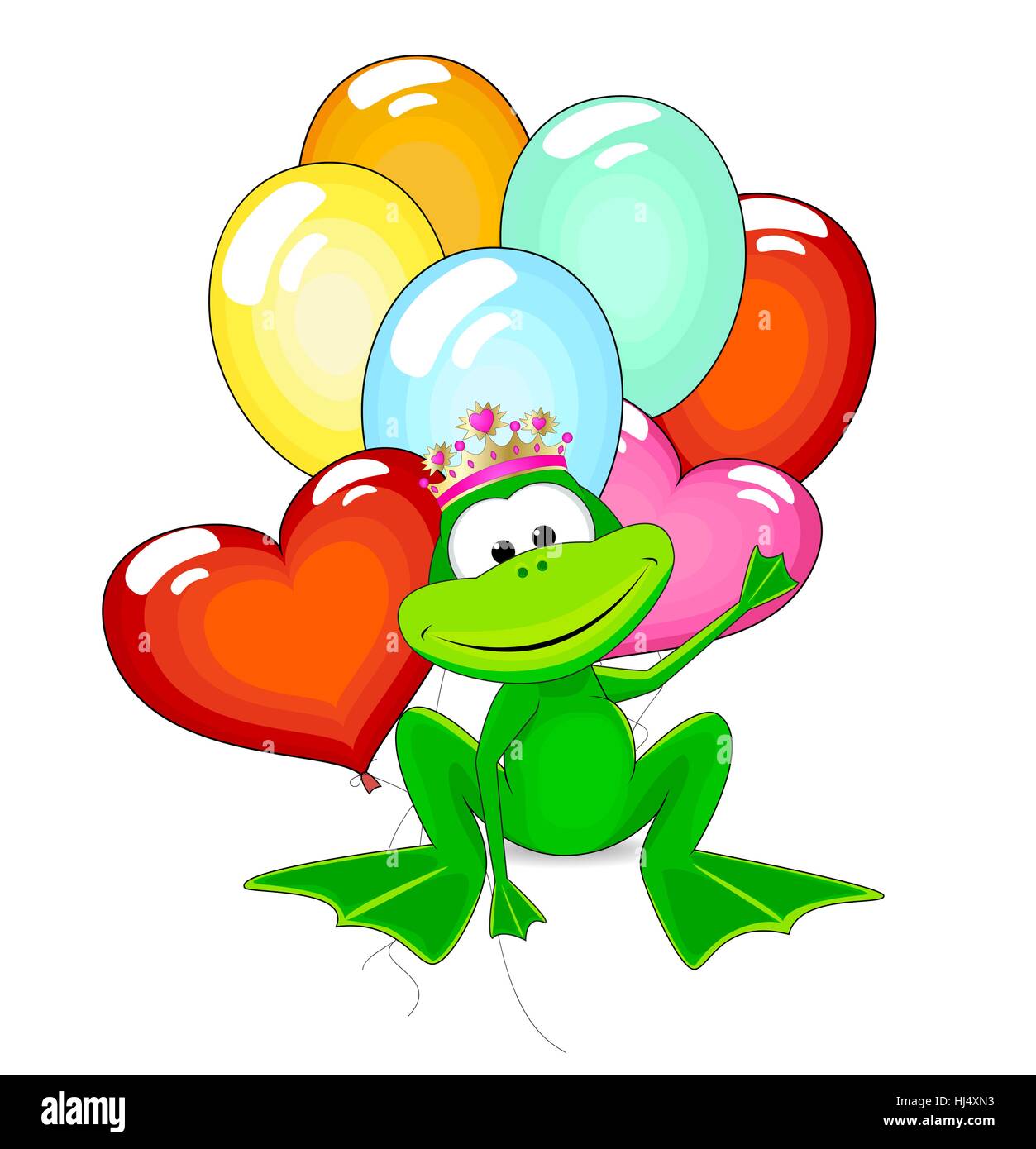 Cute little princess cartoon Cut Out Stock Images & Pictures - Alamy