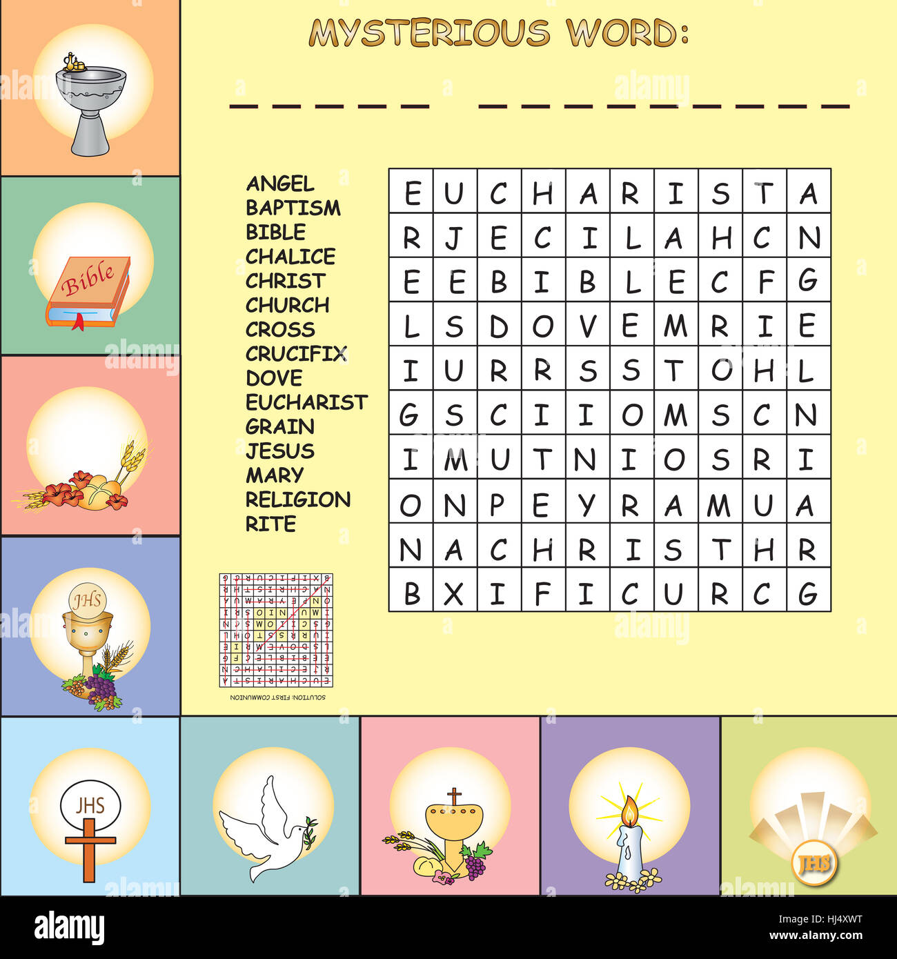 Children at their first communion hi-res stock photography and images ...