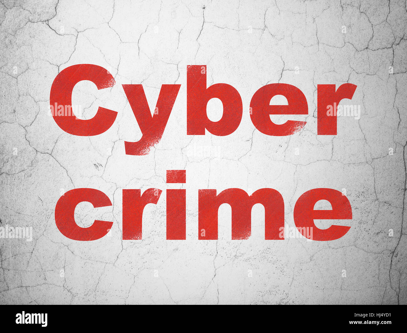 Safety concept: Cyber Crime on wall background Stock Photo - Alamy