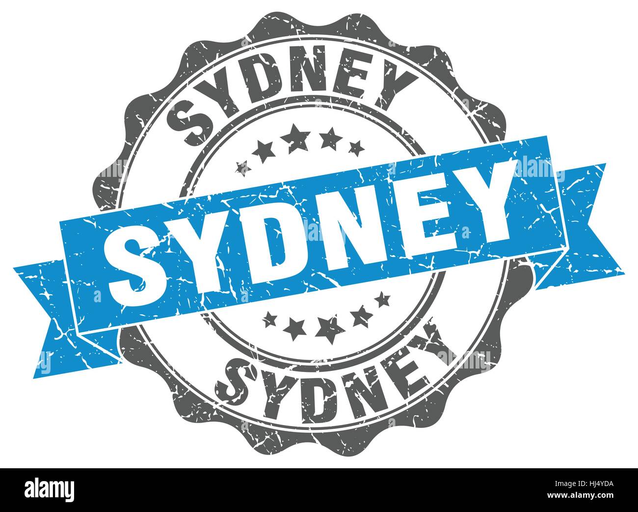 Sydney round ribbon seal Stock Vector Image & Art - Alamy
