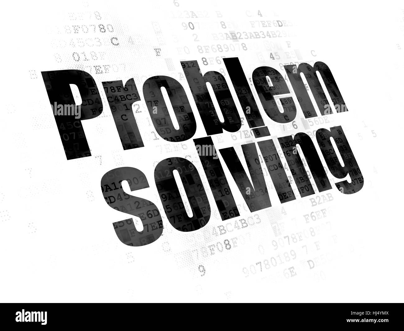 Finance concept: Problem Solving on Digital background Stock Photo - Alamy