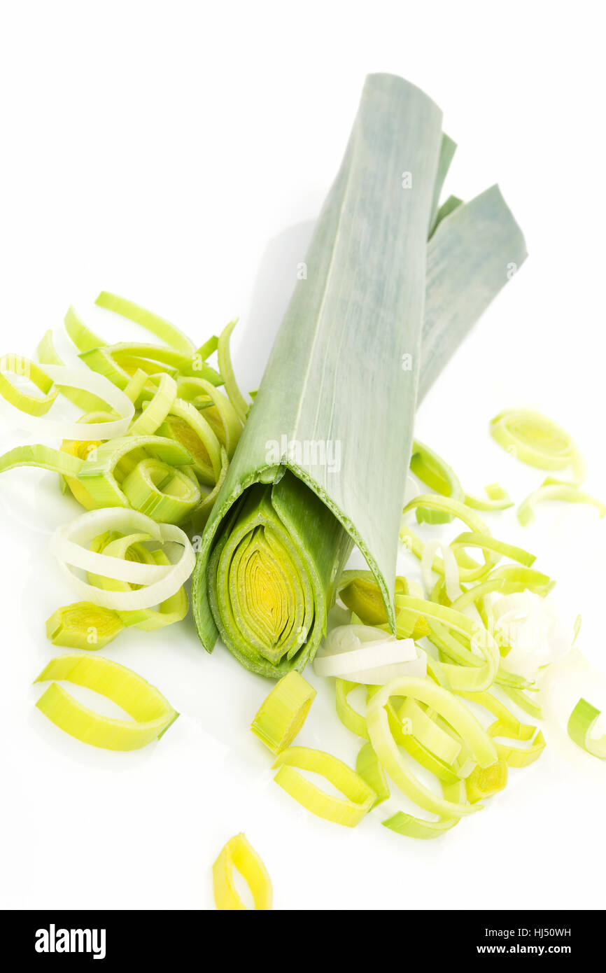 food, aliment, isolated, vegetable, raw, leek, slice, pore, fresh, food ...