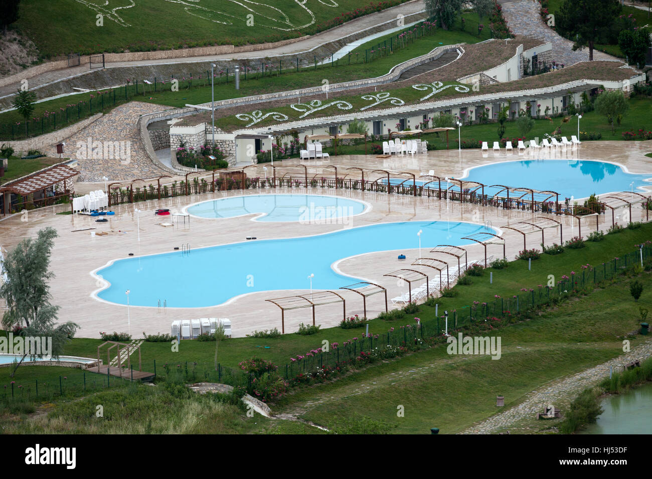turkey, thermal, pool, blue, beautiful, beauteously, nice, travel ...