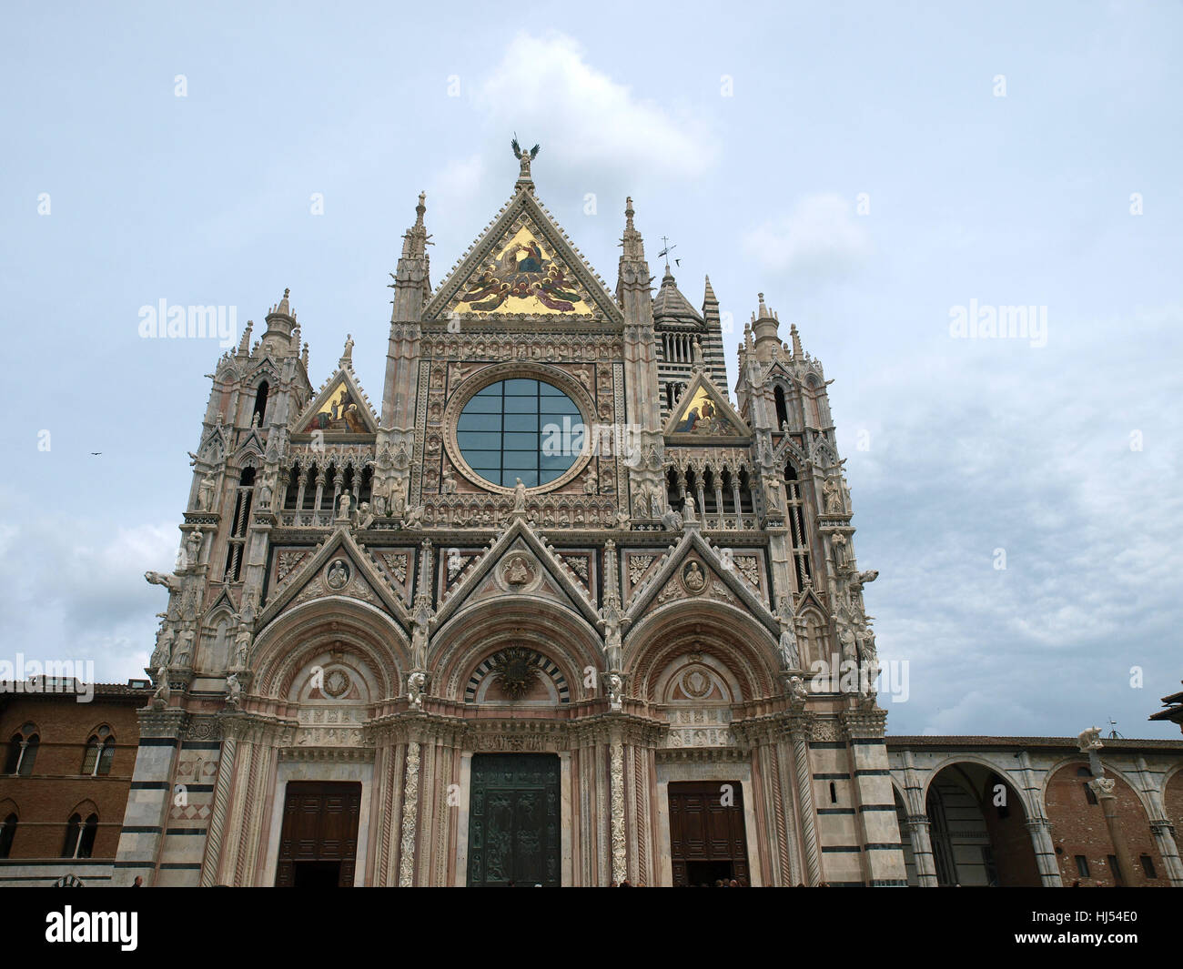 cathedral, tuscany, italy, detail, church, art, window, porthole ...
