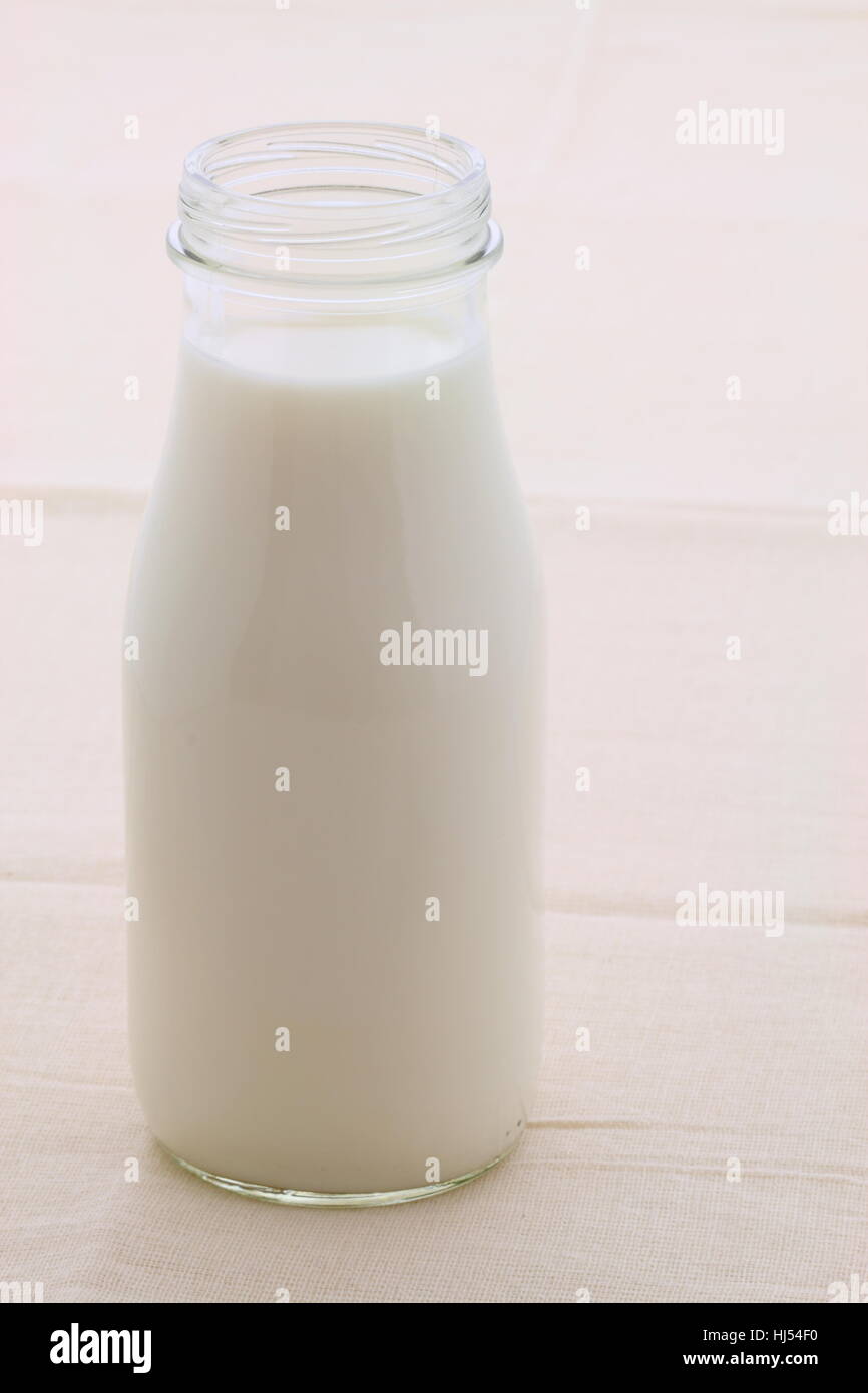 Delicious fresh milk, one of the primary sources of nutrition Stock ...