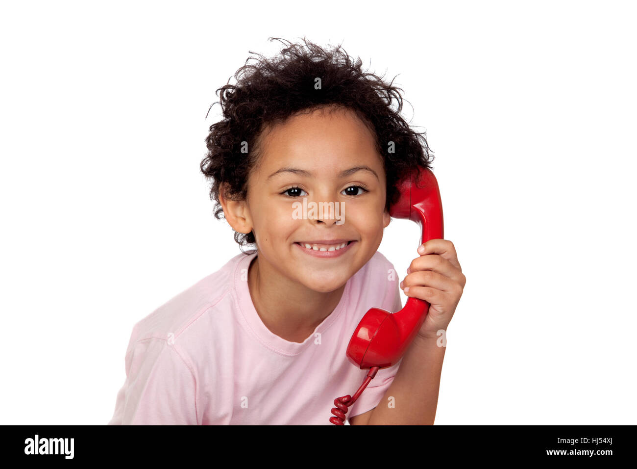 telephone, phone, call, African, adorable, boy, lad, male youngster ...