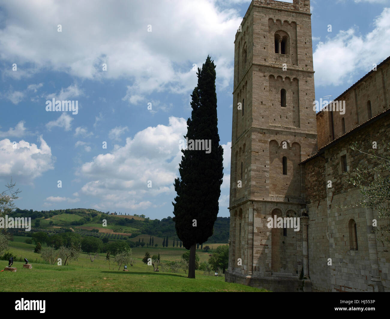 tuscany, abbey, medieval, romanesque, ancient, italy, travel, religion ...