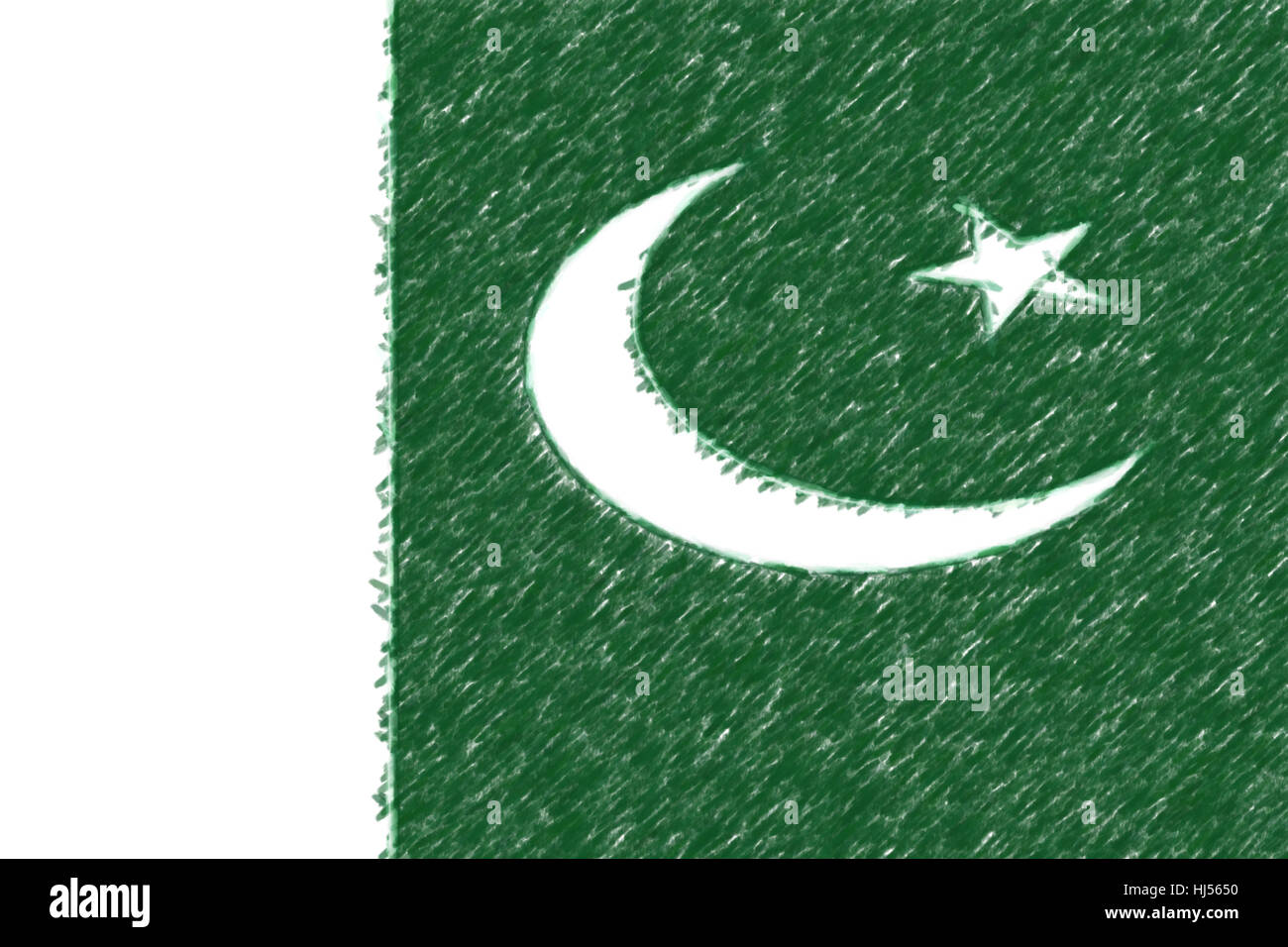Flag of Pakistan background o texture, color pencil effect Stock Photo ...