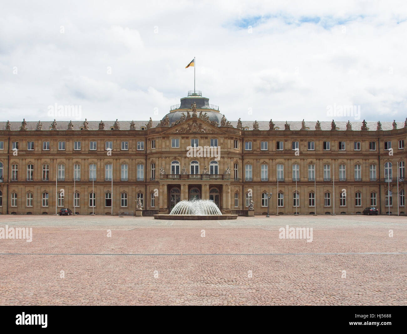 new, germany, german federal republic, stuttgart, castle, chateau ...