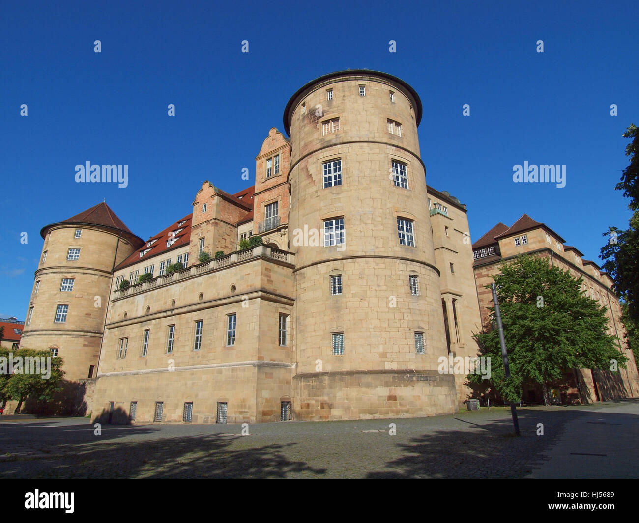 germany, german federal republic, stuttgart, castle, old, chateau ...