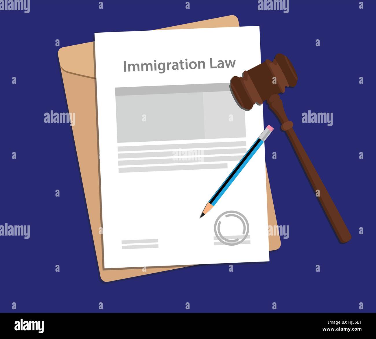Immigration court Stock Vector Images - Alamy