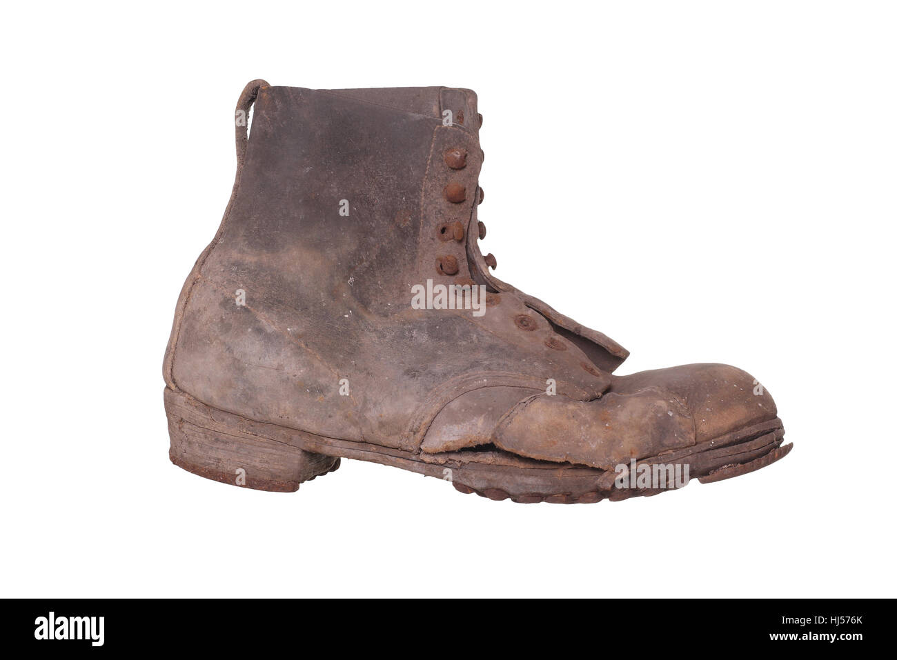 Old Fashioned Hiking Boots High Resolution Stock Photography and Images ...