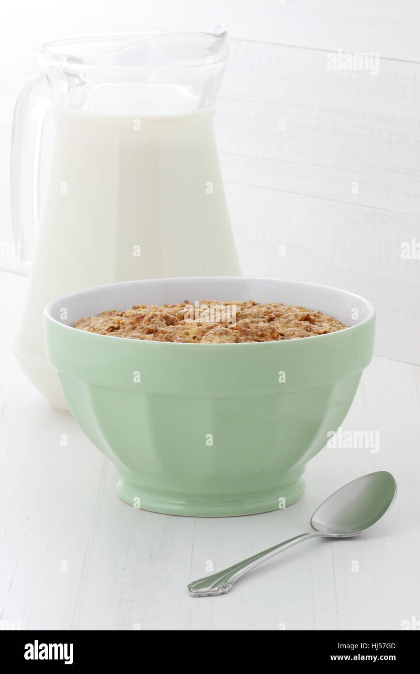 whole wheat cereal, delicious and healthy breakfast, often eaten in ...