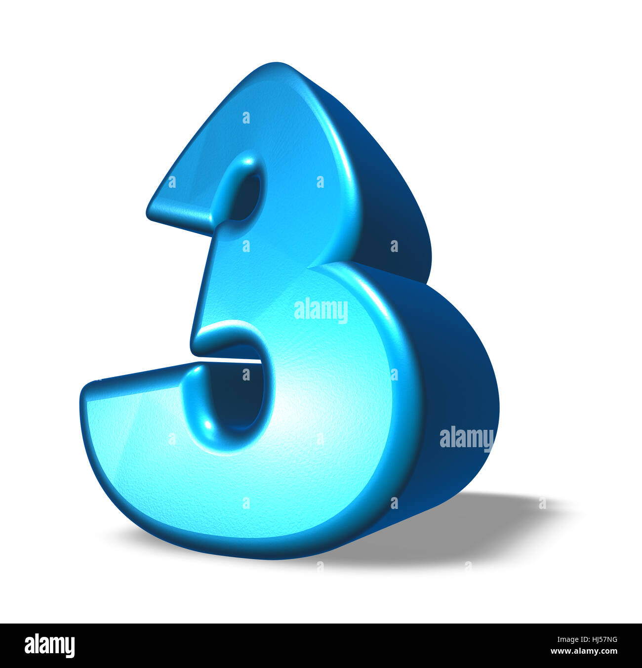 Cartoon illustration third birthday anniversary hi-res stock ...