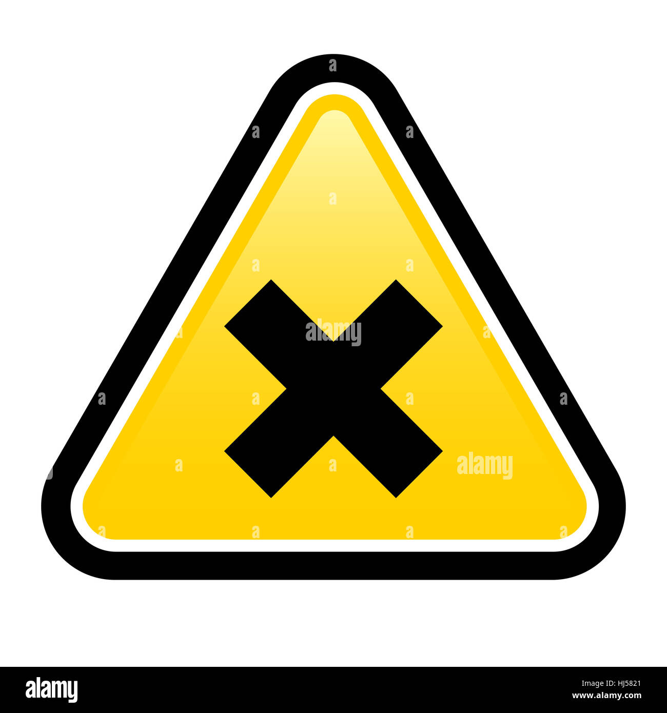 Harmful caution sign on Cut Out Stock Images & Pictures - Alamy
