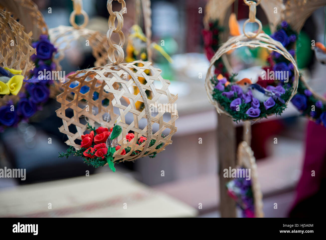 Beautiful handicrafts for sale at a shop in New Delhi, India Stock ...