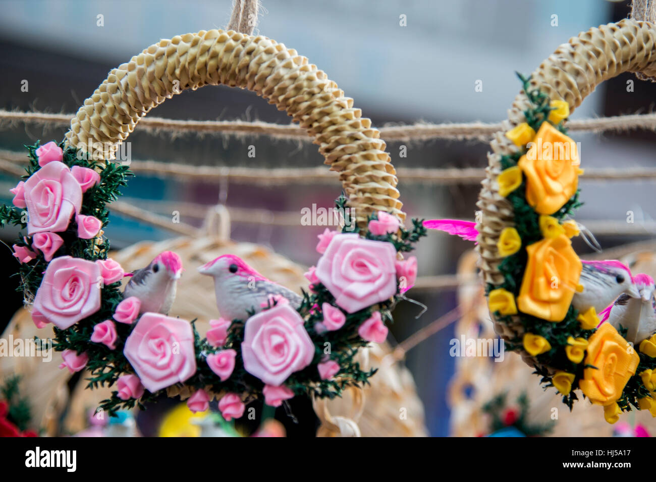 Beautiful handicrafts for sale at a shop in New Delhi, India Stock ...
