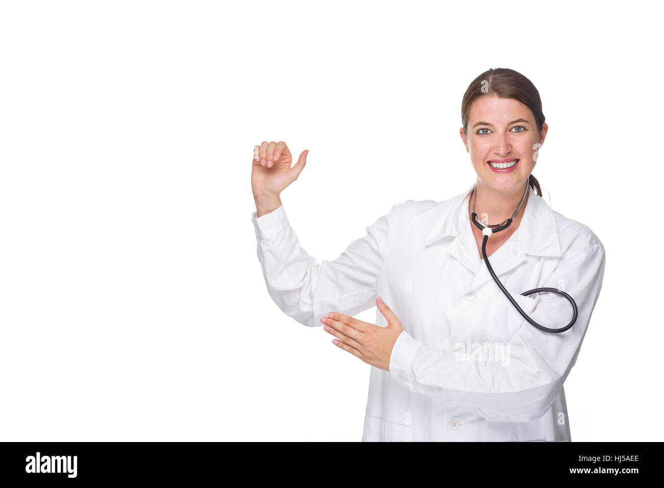doctor with billboard in hand Stock Photo - Alamy