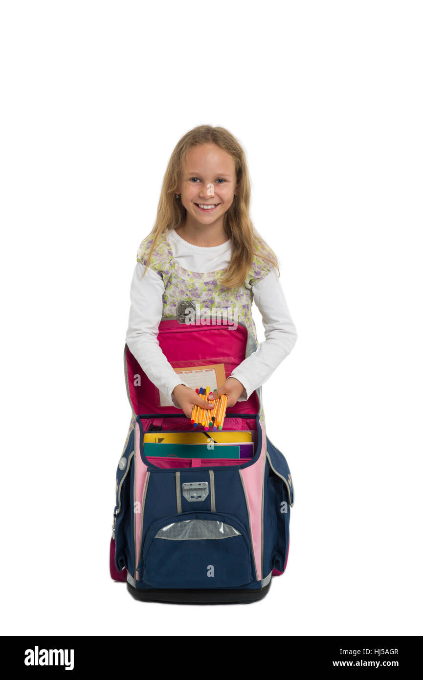 student with a school bag Stock Photo - Alamy
