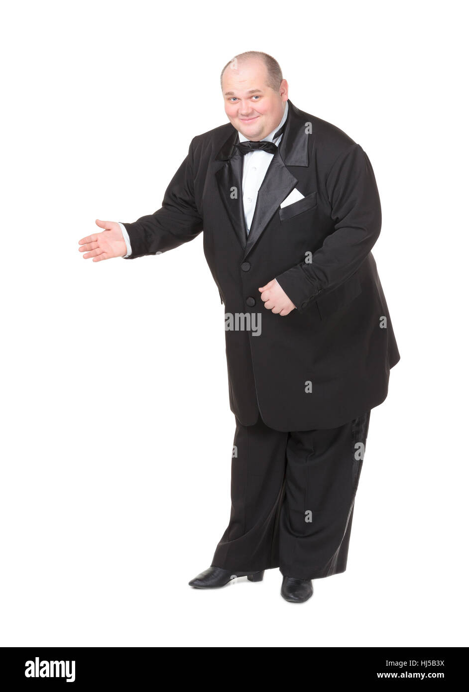 Cartoon Fat Man In Suit