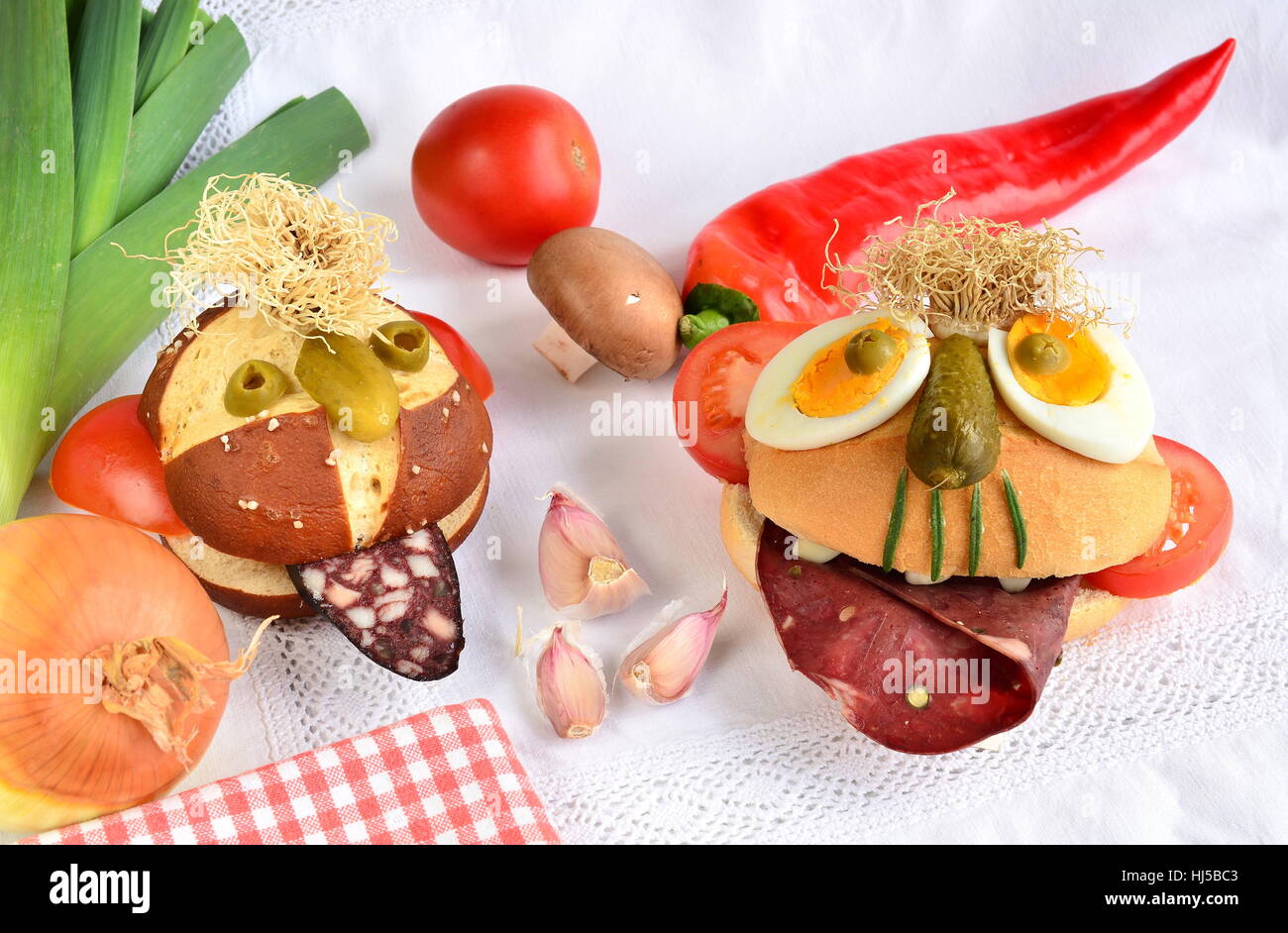 brotzeit wurstsemmel sandwich Stock Photo - Alamy