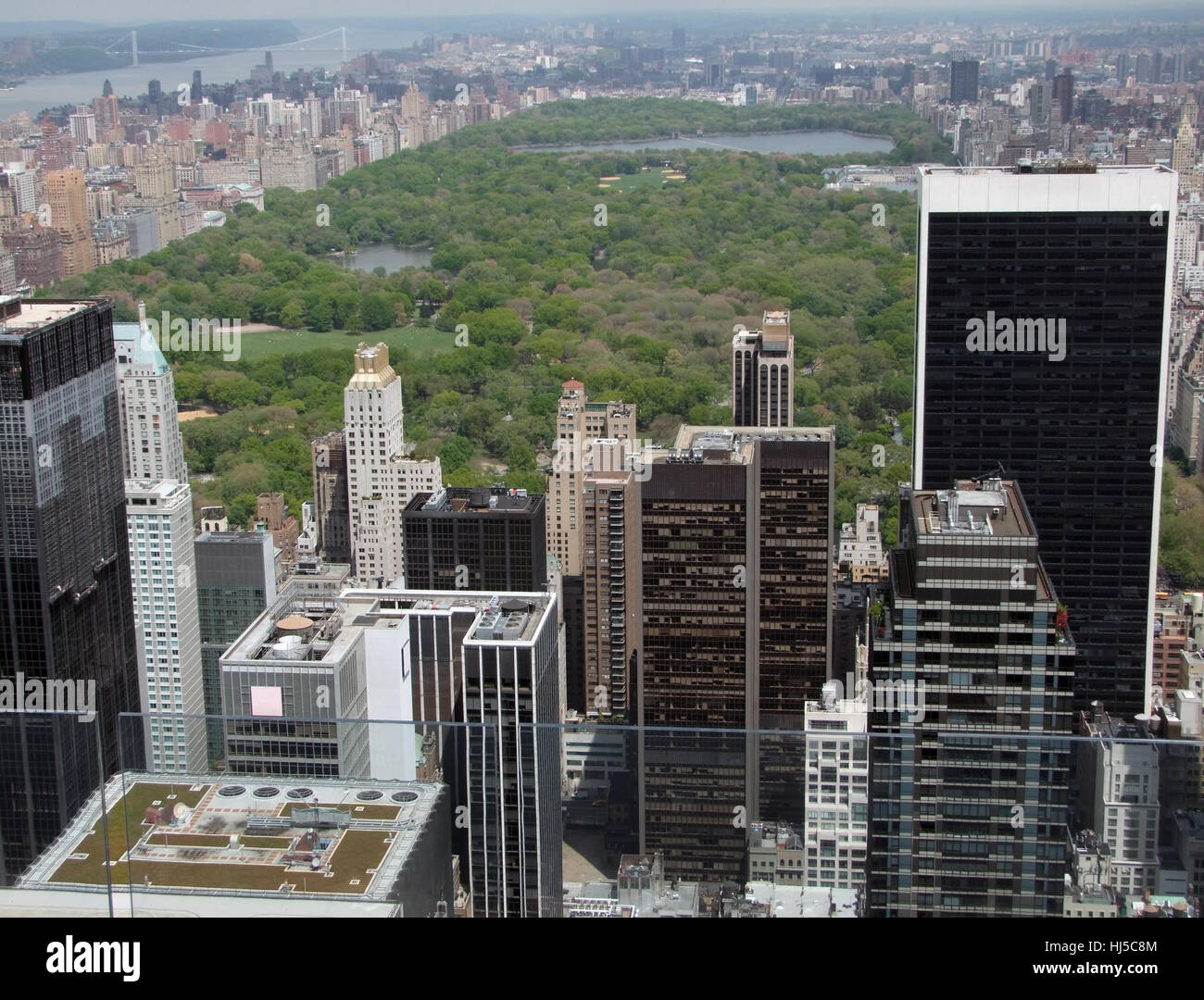high angle view around Central Park in New York (USA Stock Photo - Alamy