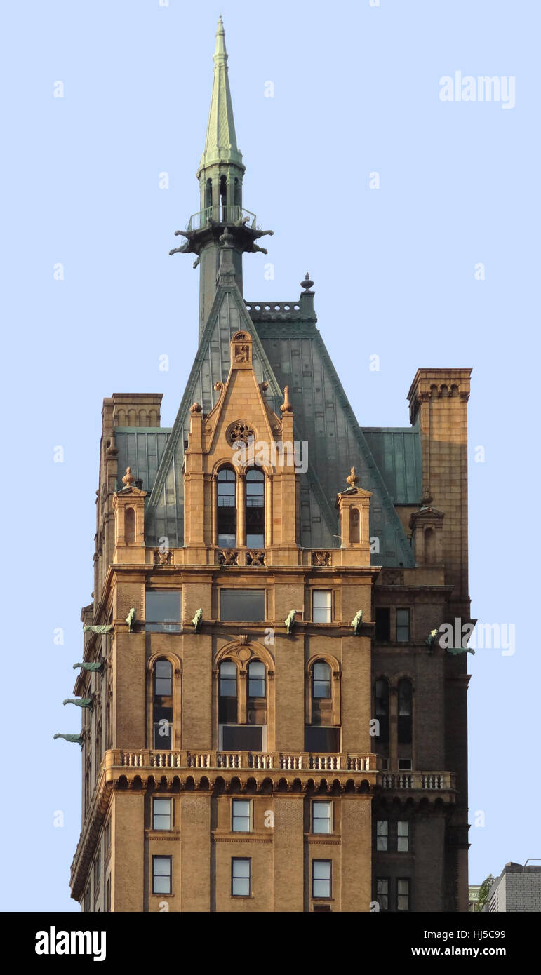 old skyscraper detail Stock Photo - Alamy