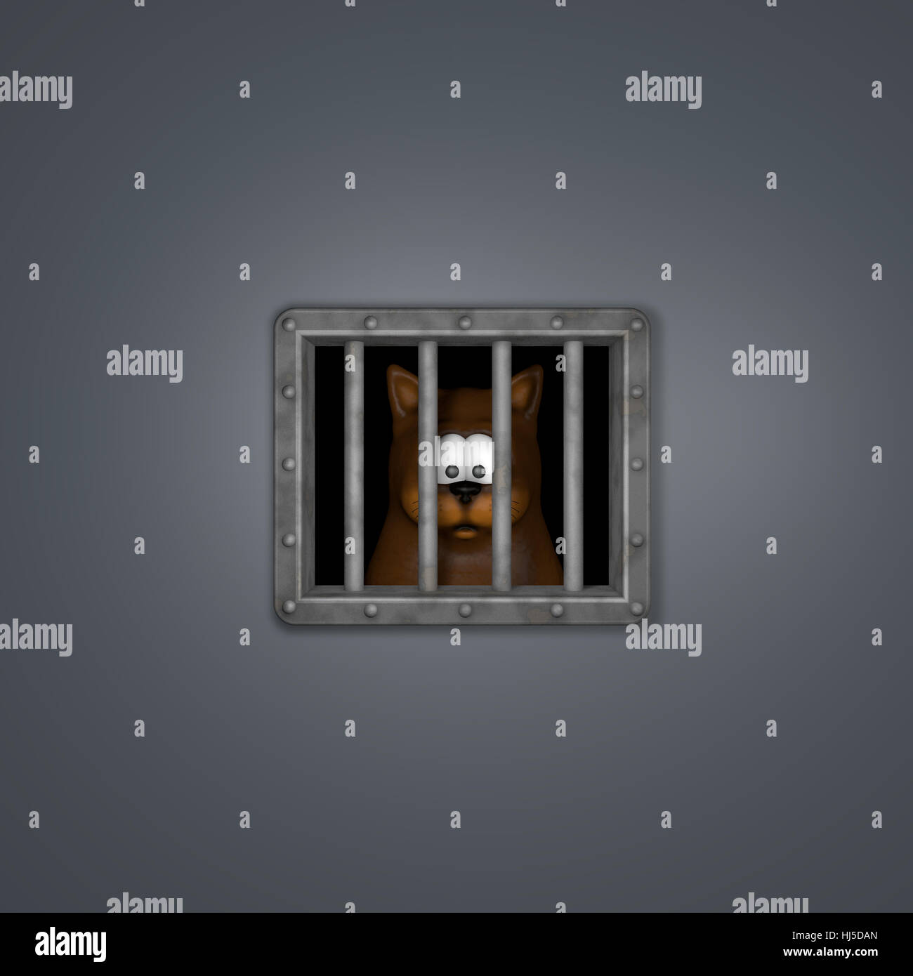 Cartoon Jail Window
