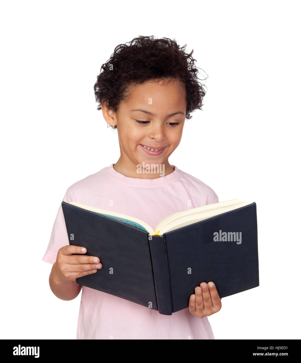 Boy with short brown curly hair hi-res stock photography and images - Alamy