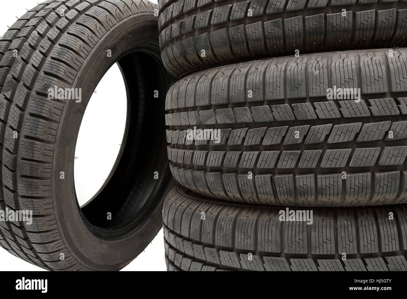 A pile of car tyres Stock Photo - Alamy