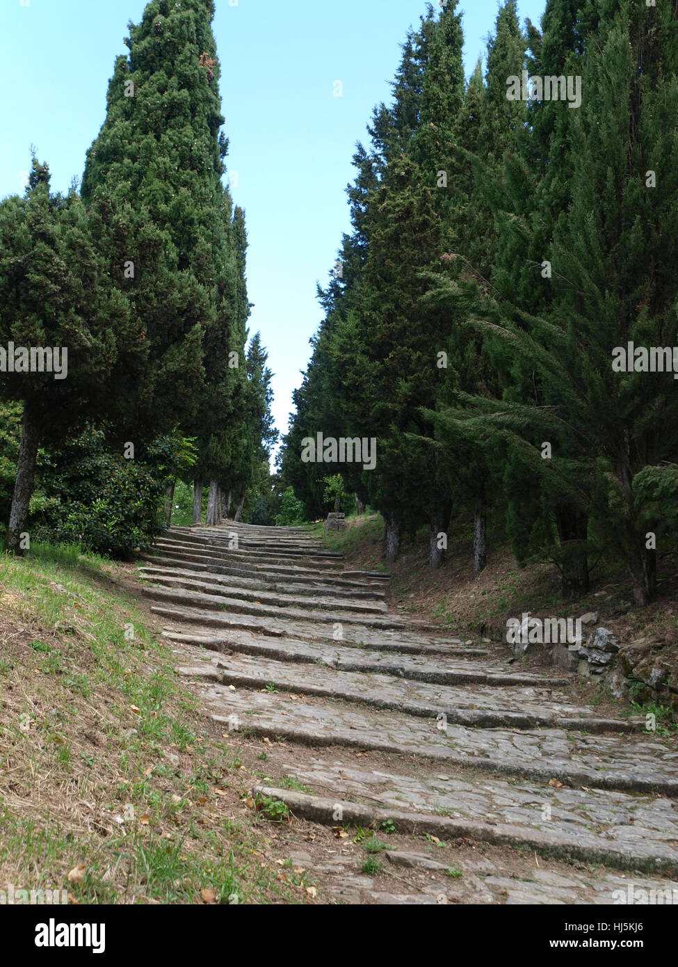 tuscany, italian, italy, stairs, walk, go, going, walking, stone ...