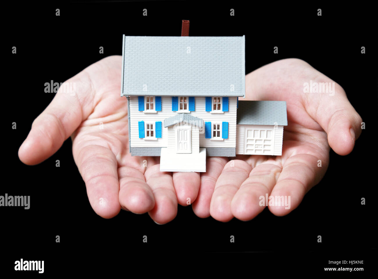 woman, house, building, hand, sell, isolated, model, design, project ...