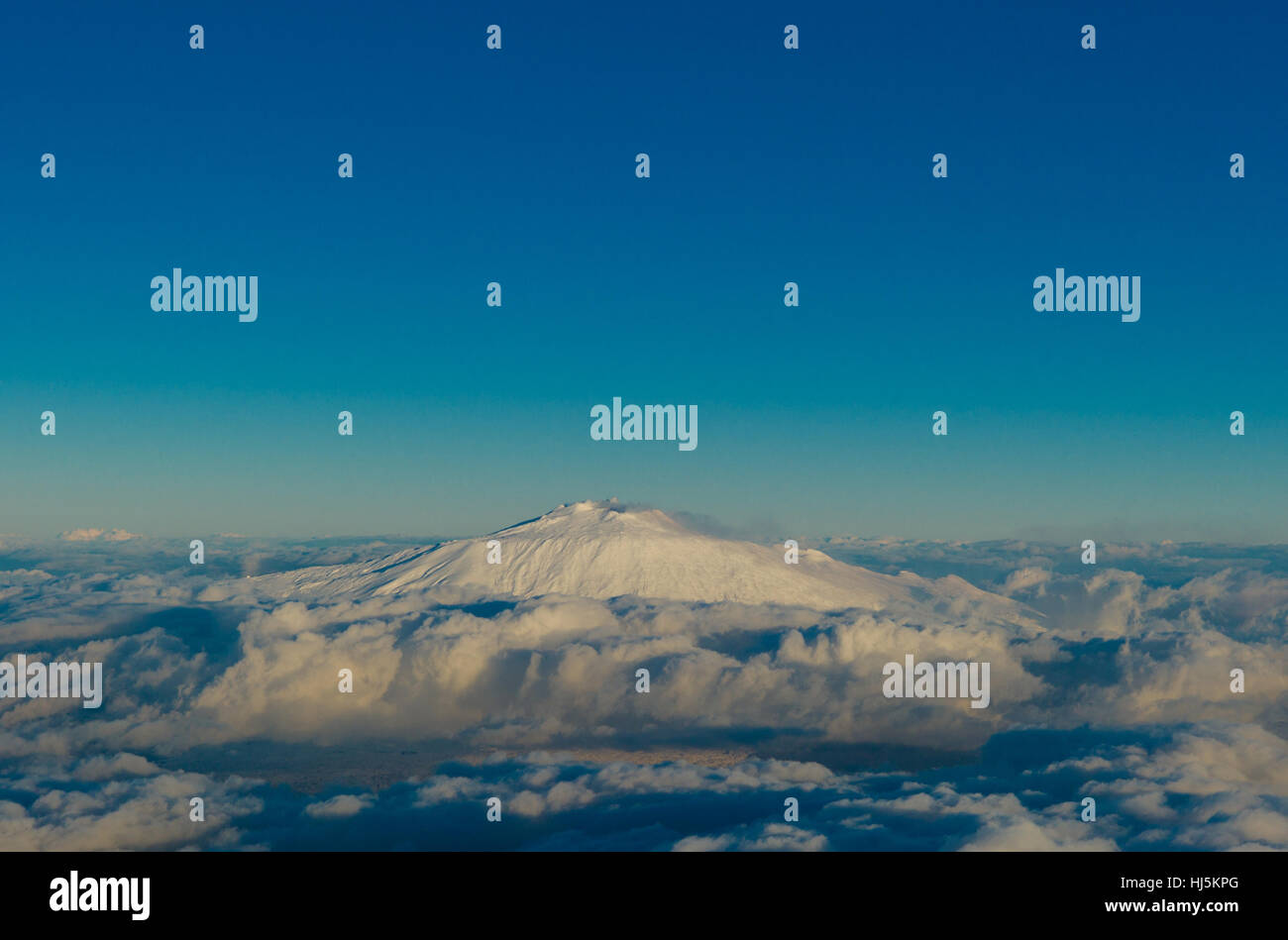 snowy volcano etna - italy Stock Photo - Alamy