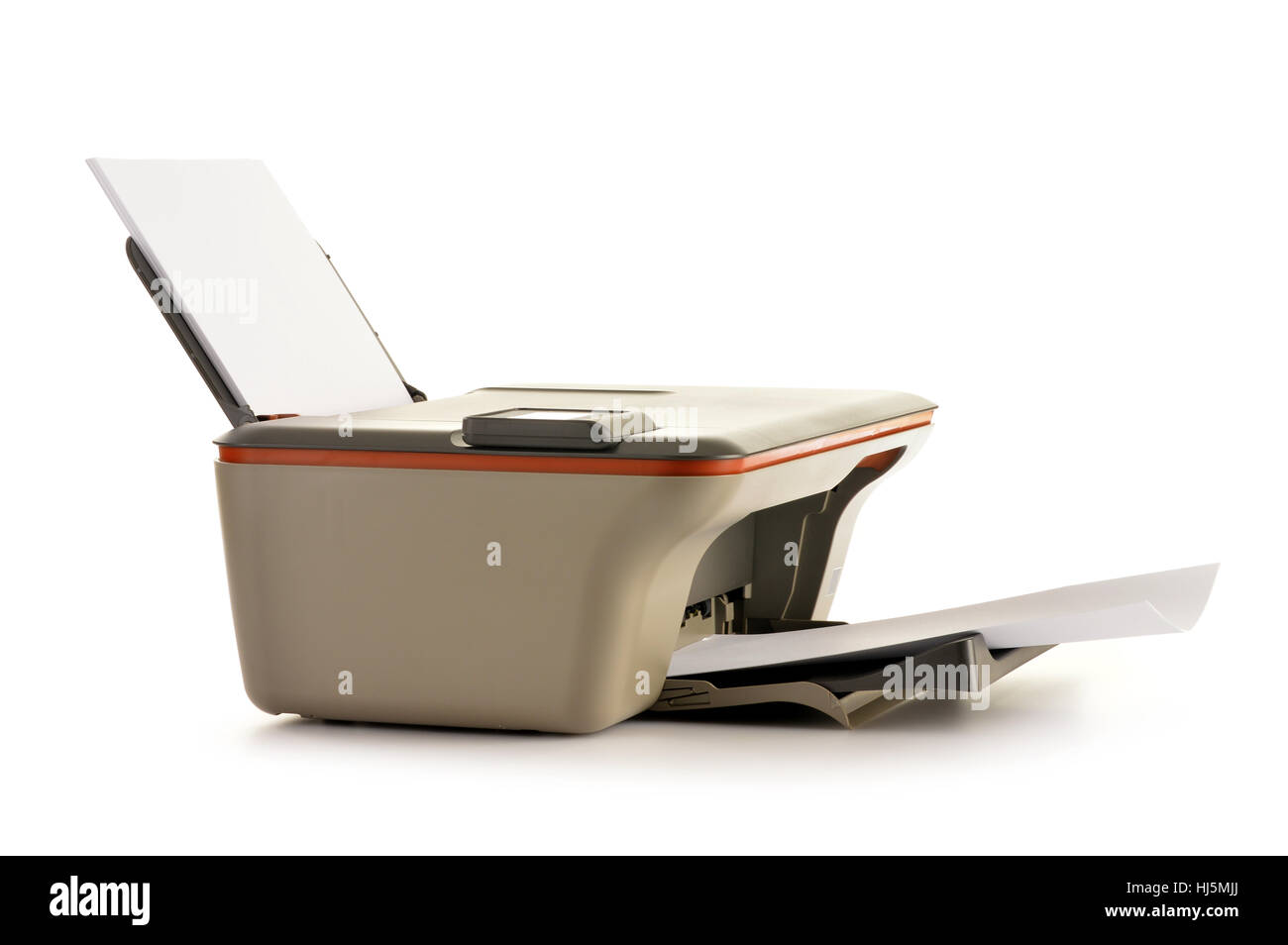 isolated, print, scanner, technology, equipment, printer, wireless ...